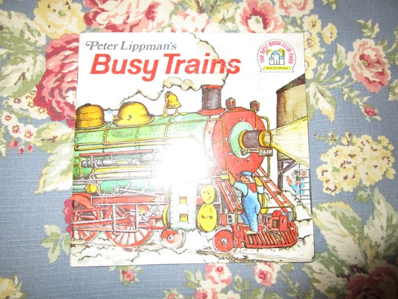 1978 Busy Trains by Peter Lippman the Best Book Club Ever A - Etsy
