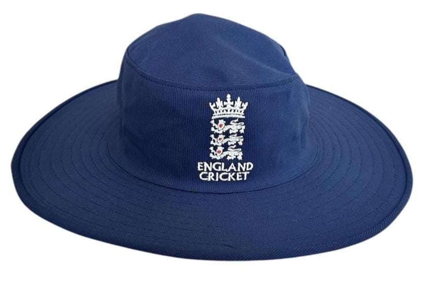 Navy Blue Wide Brim England Cricket Hat With Iconic 3 LIONS Emblem ...