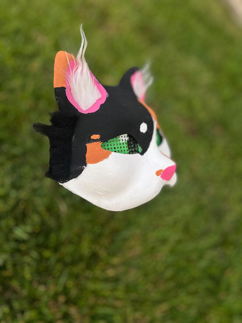 Calico Cat Mask - Etsy