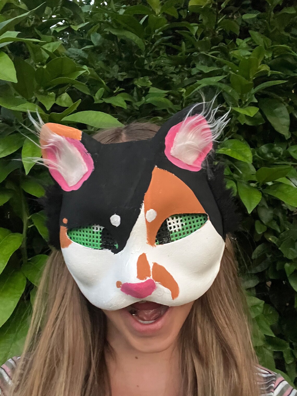 Calico Cat Mask - Etsy