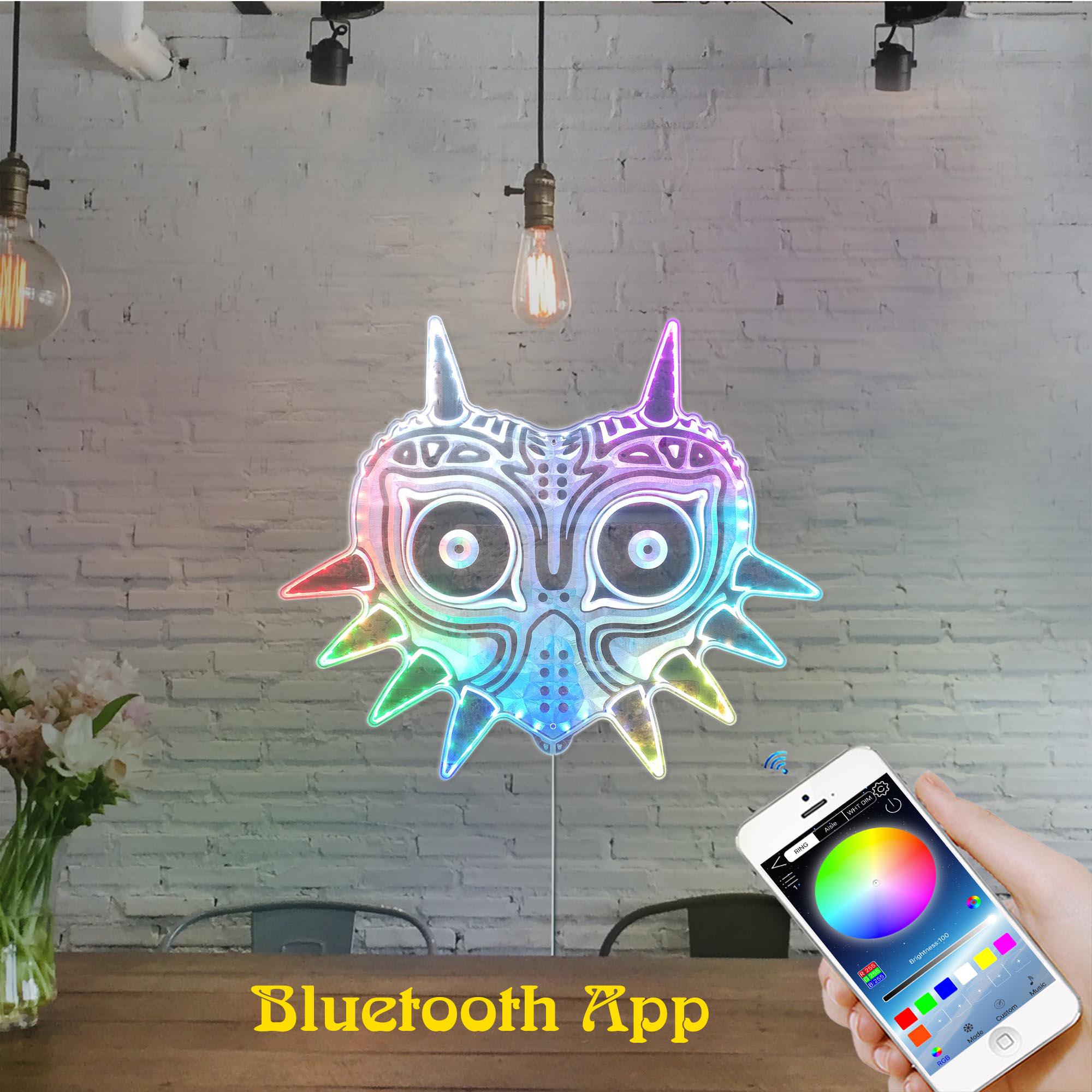 Zelda Majoras Light up Wall Sign, Gamertag Decor, Man Cave Decor ...