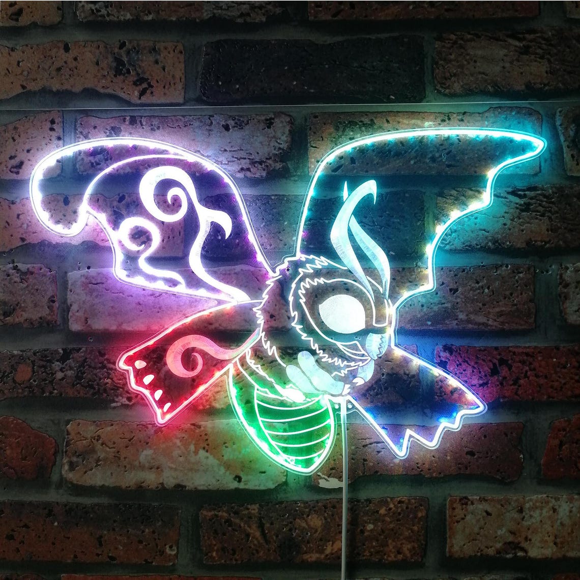Mothra King of the Monster Game Room Light up Wall Sign, Kaiju Japanese ...