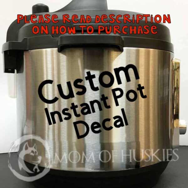 Instant Pot Decal - Etsy