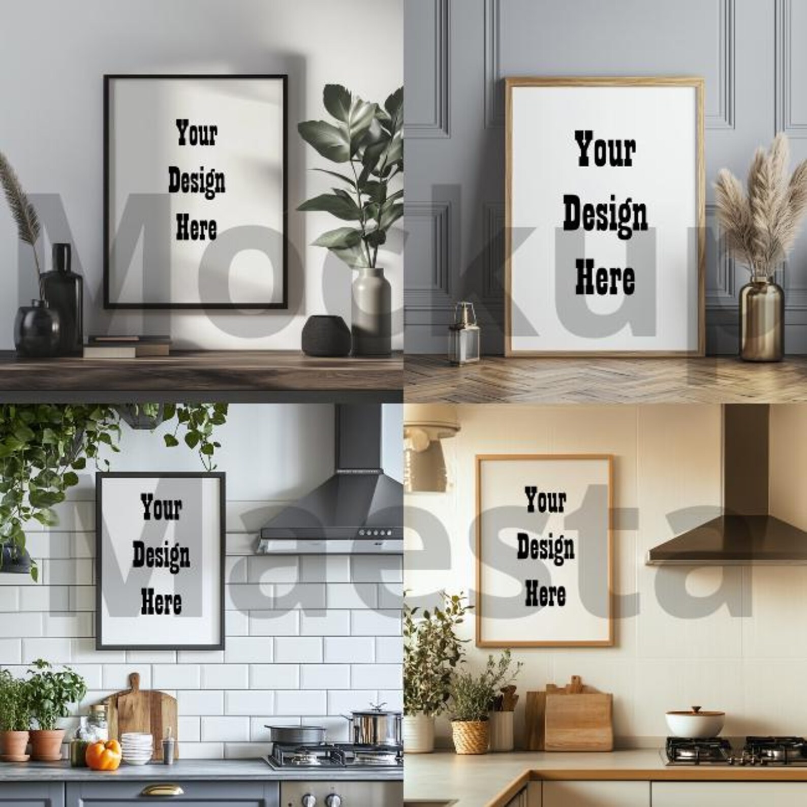 10 X Poster Mockup Psd, Classic Style, Smart Object Layers PSD - Etsy