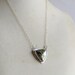 Triangle Pyrite Necklace Pyrite in Chalcedony Jewelry Fool's Gold ...
