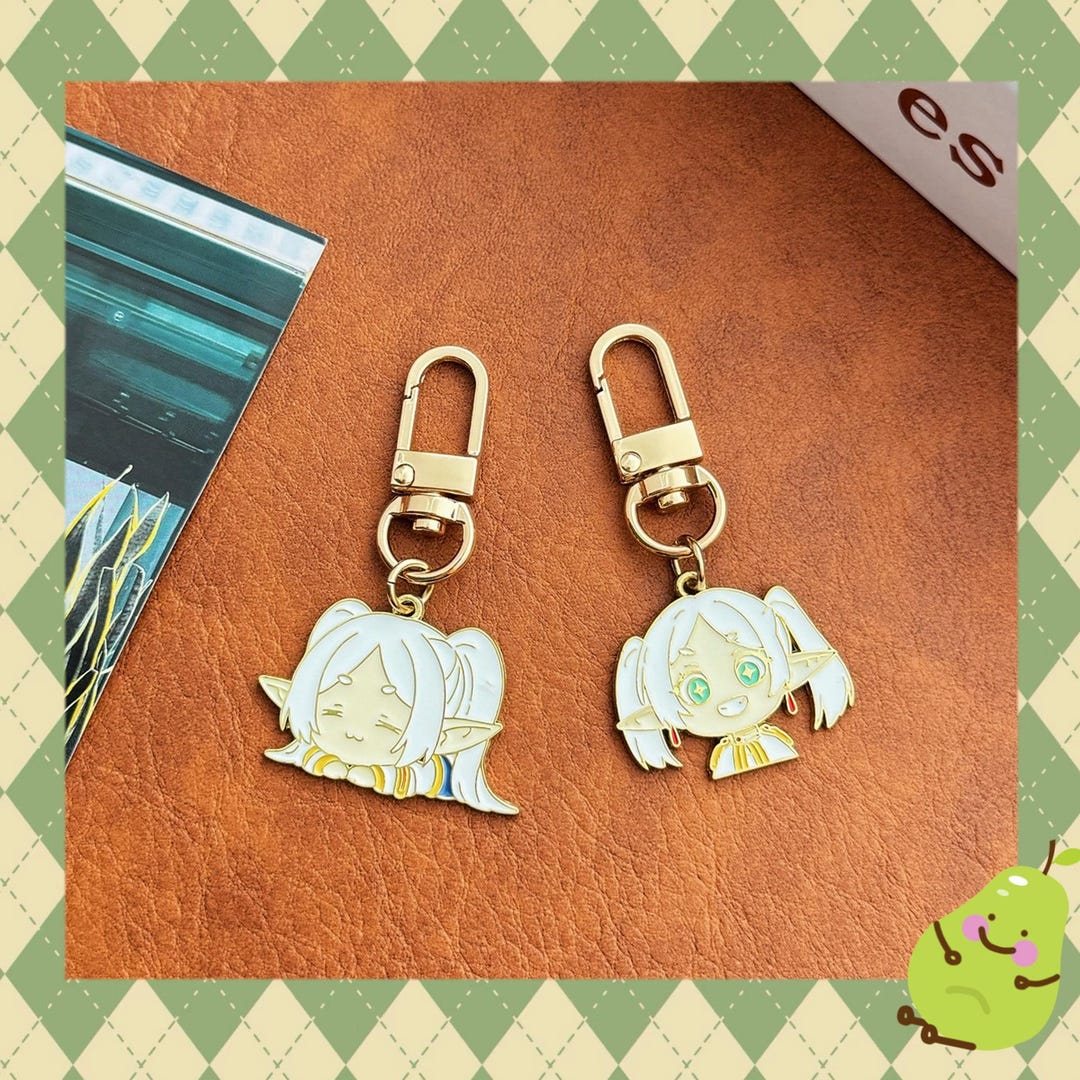Frieren Multi-expression Metal Keychain,anime Pendant - Etsy
