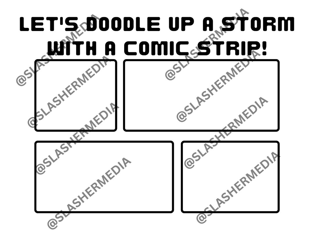 Printable Comic Strip - Etsy