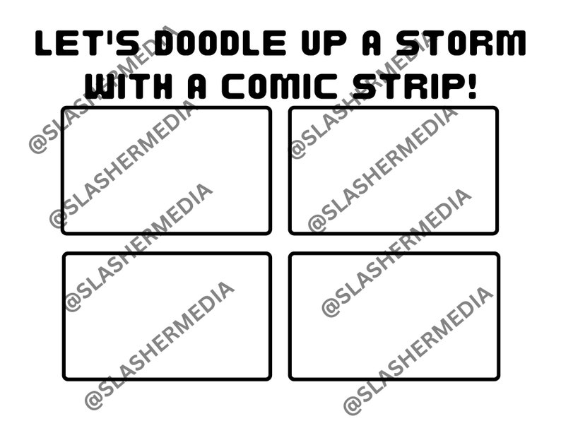 Printable Comic Strip - Etsy