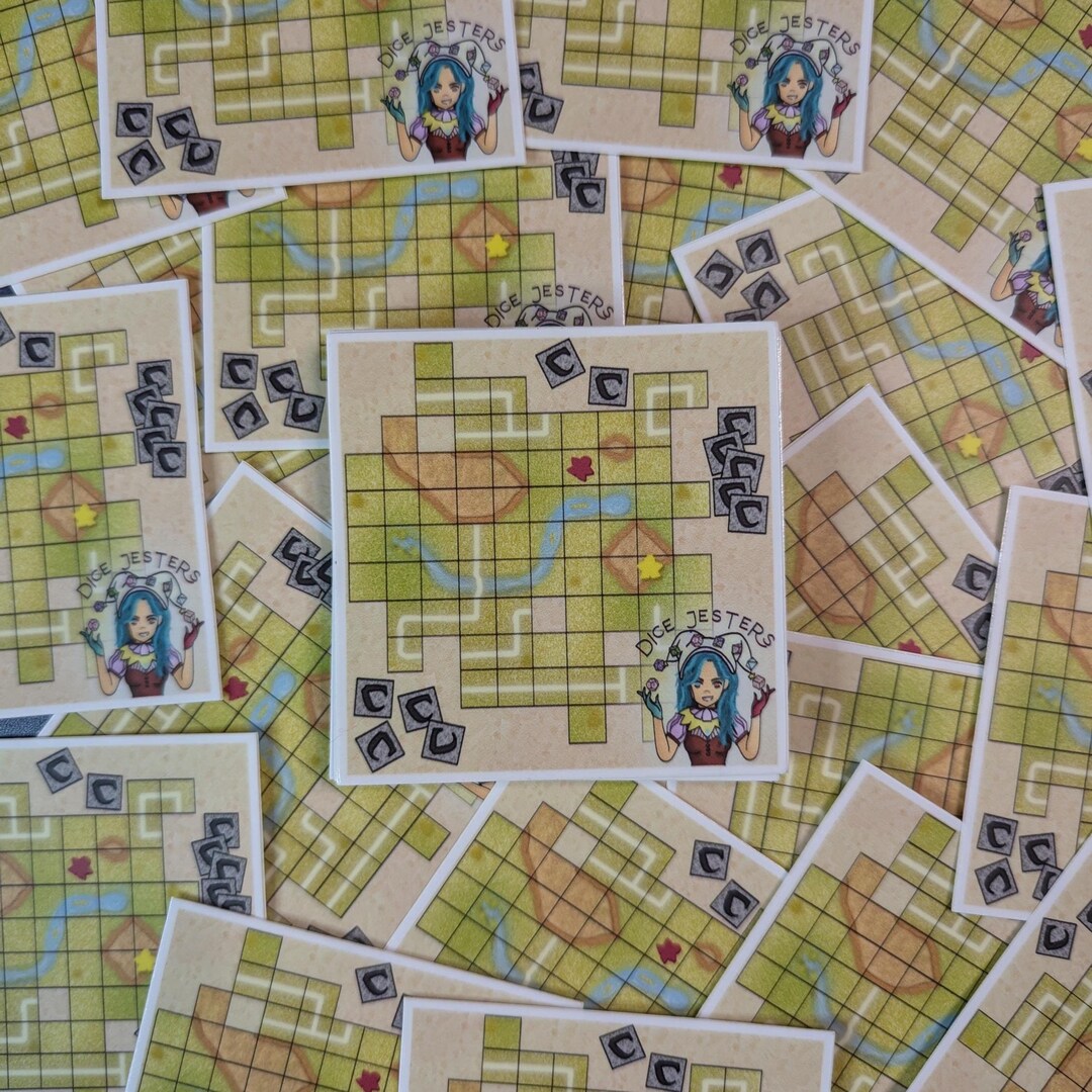 Board Game Map Sticker Board Game Inspired Sticker - Etsy