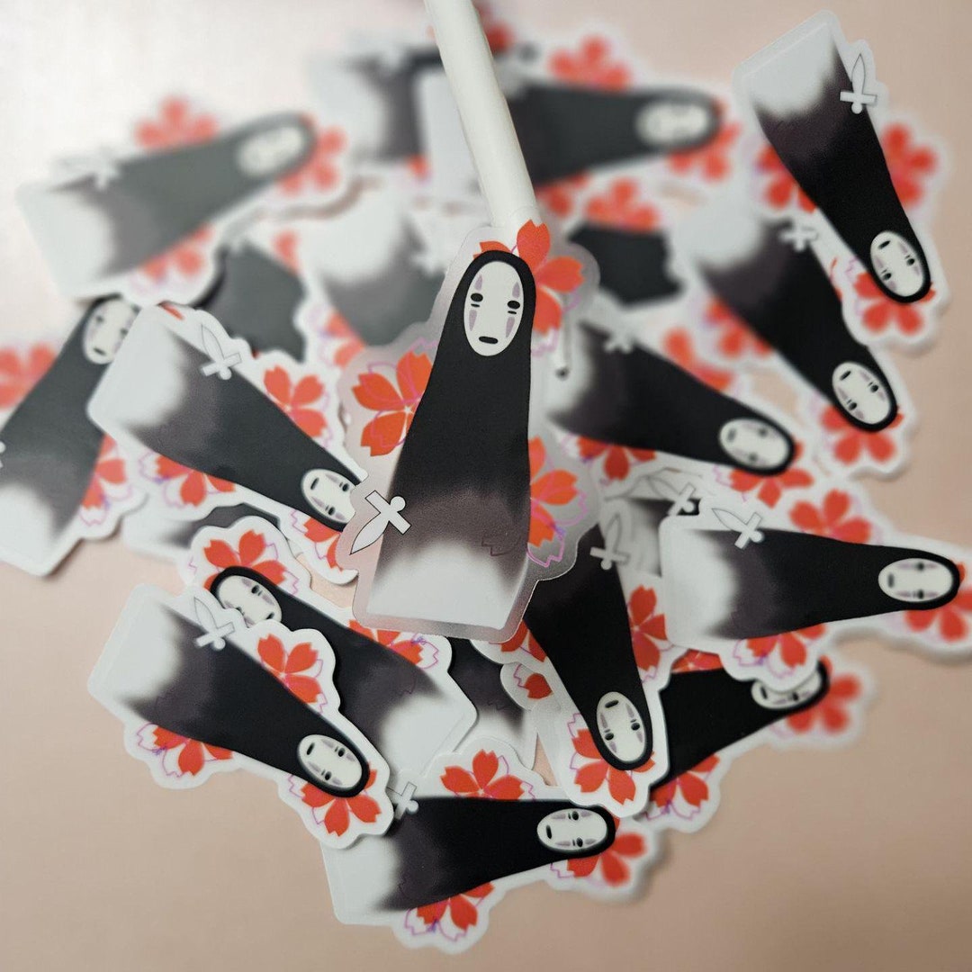 No Face Transparent Sticker Spirit Sticker - Etsy