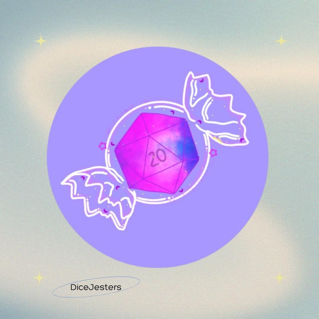 Candy Dice Sticker | D20 Sticker | Candy Sticker | Circle Sticker ...