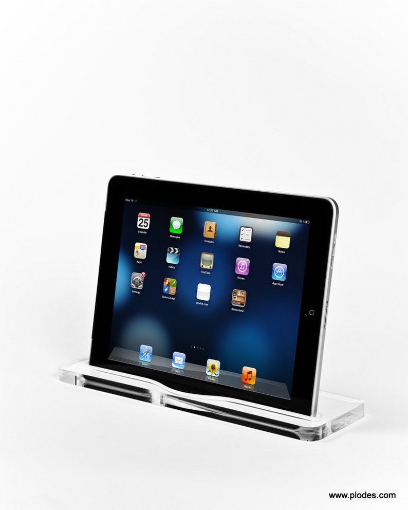 Plodes® Tab - iPad Stand - Modern Acrylic - Solid Laser Cut ...