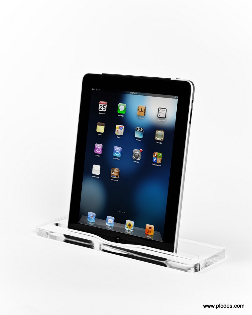 Plodes® Tab - iPad Stand - Modern Acrylic - Solid Laser Cut ...