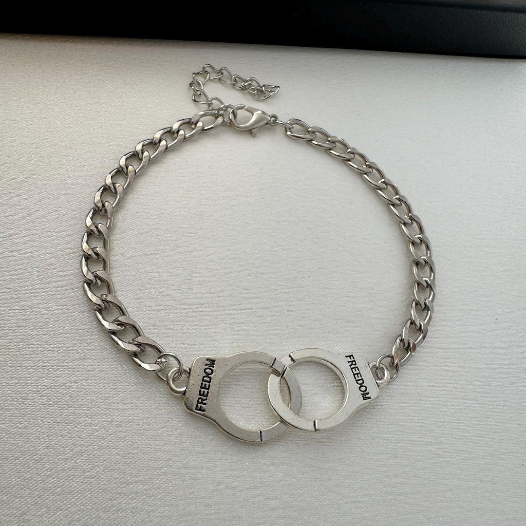 Handcuff Link Chain Bracelet for Men Women,streetwear Hip Hop Unisex ...