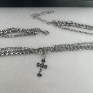 Cross Pendant Necklace for Men Women Streetwear Punk Hip Hop Unisex ...