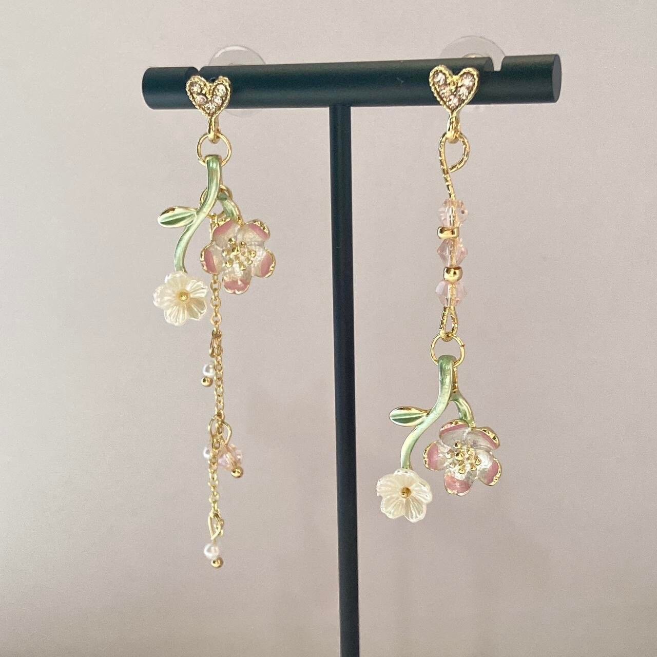 Elegant Flower Dangle Drop Earrings for Women,flower Earrings - Etsy