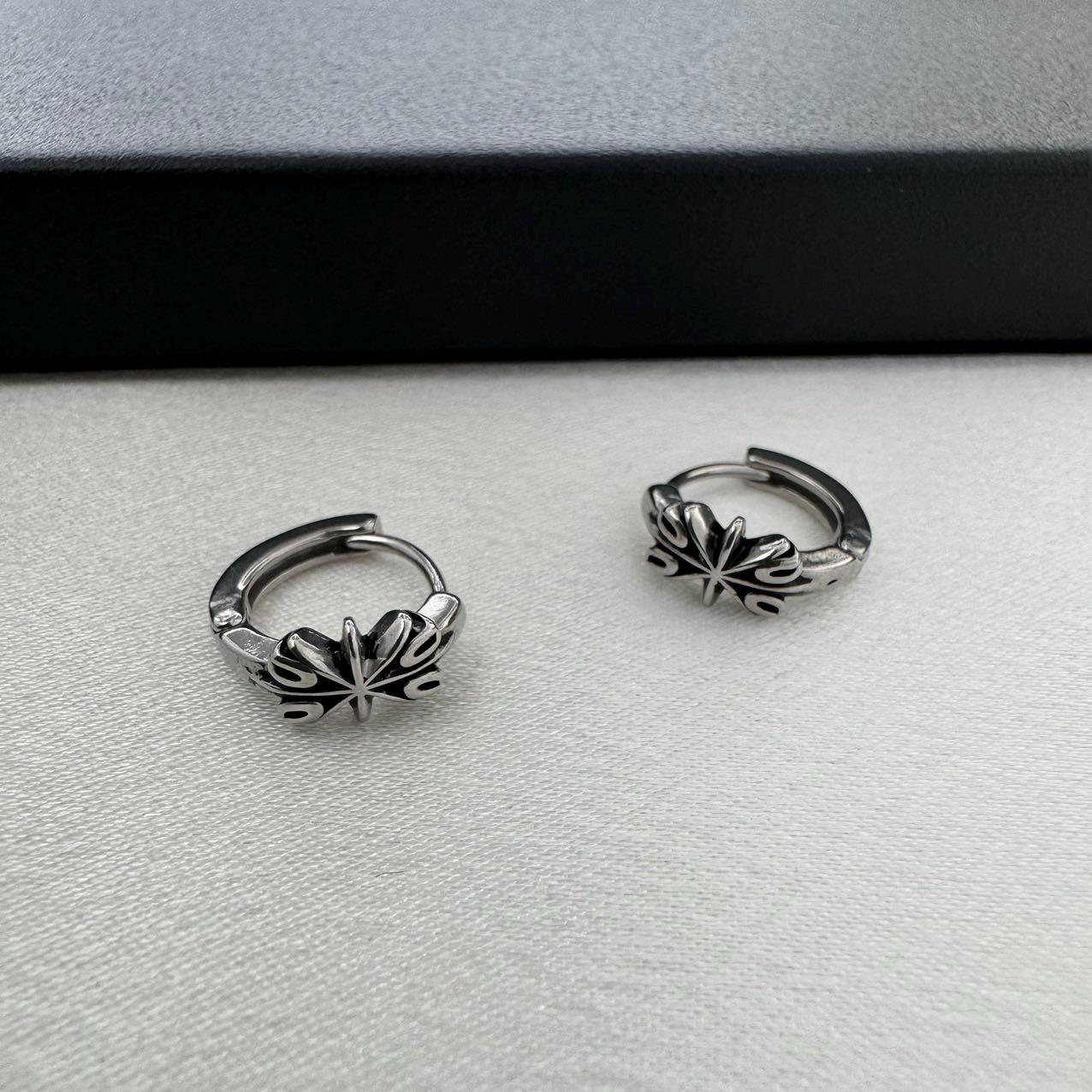 15mm Cross Hoop Earrings for Men Women,streetwear Punk Hip Hop Unisex ...