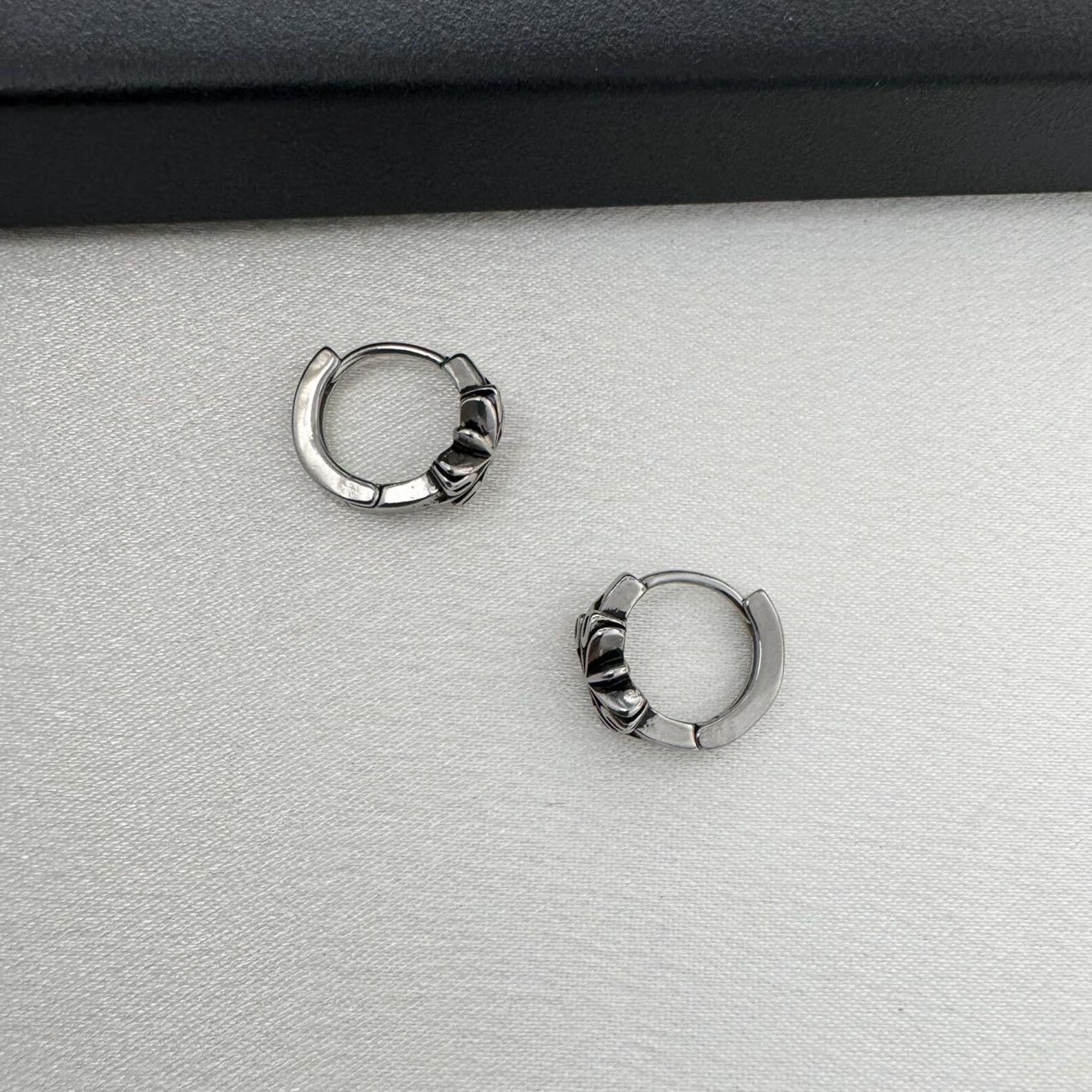 15mm Cross Hoop Earrings for Men Women,streetwear Punk Hip Hop Unisex ...