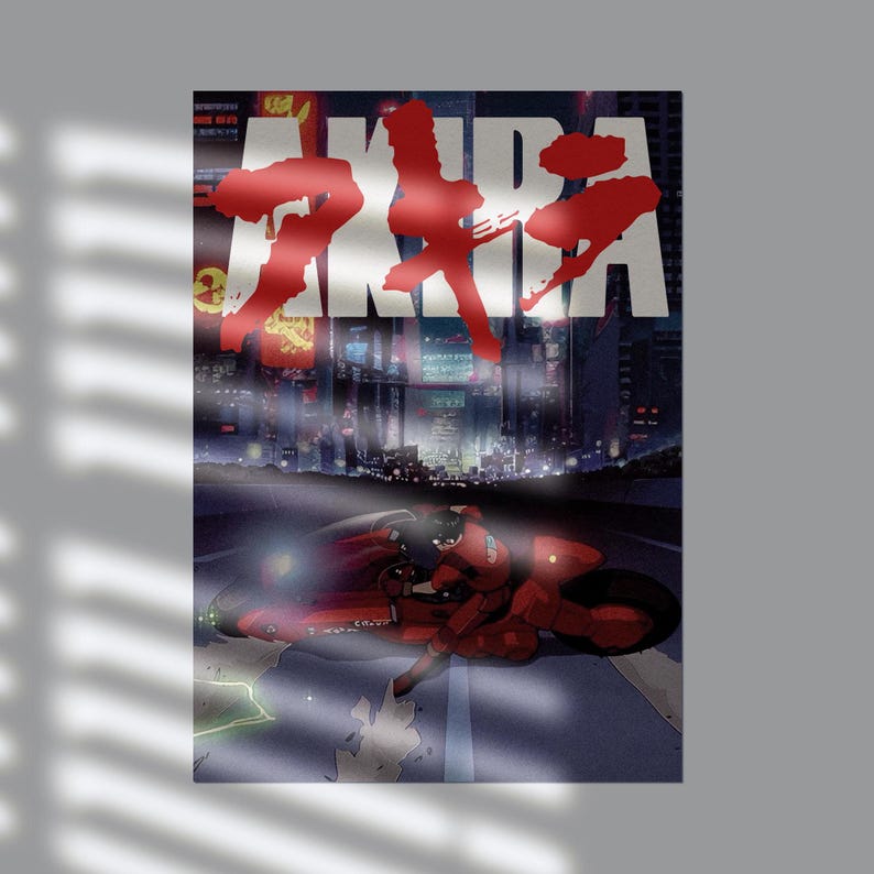 Akira Poster Digital Download – Iconic Anime Cyberpunk Wall Art | Neo ...