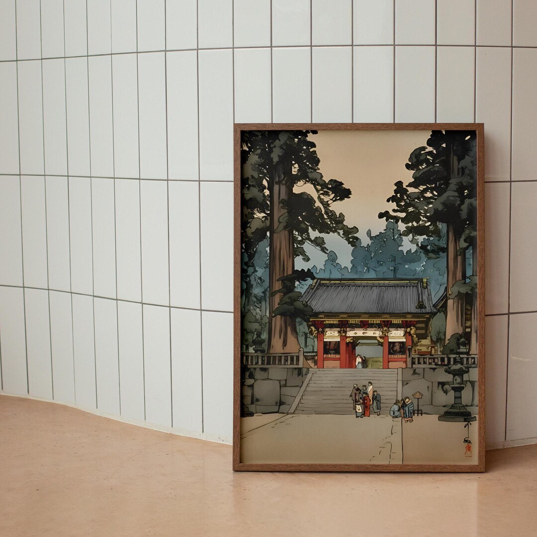 Japanese Temple Art – Digital Wall Art in Traditional Ukiyo-e Style ...