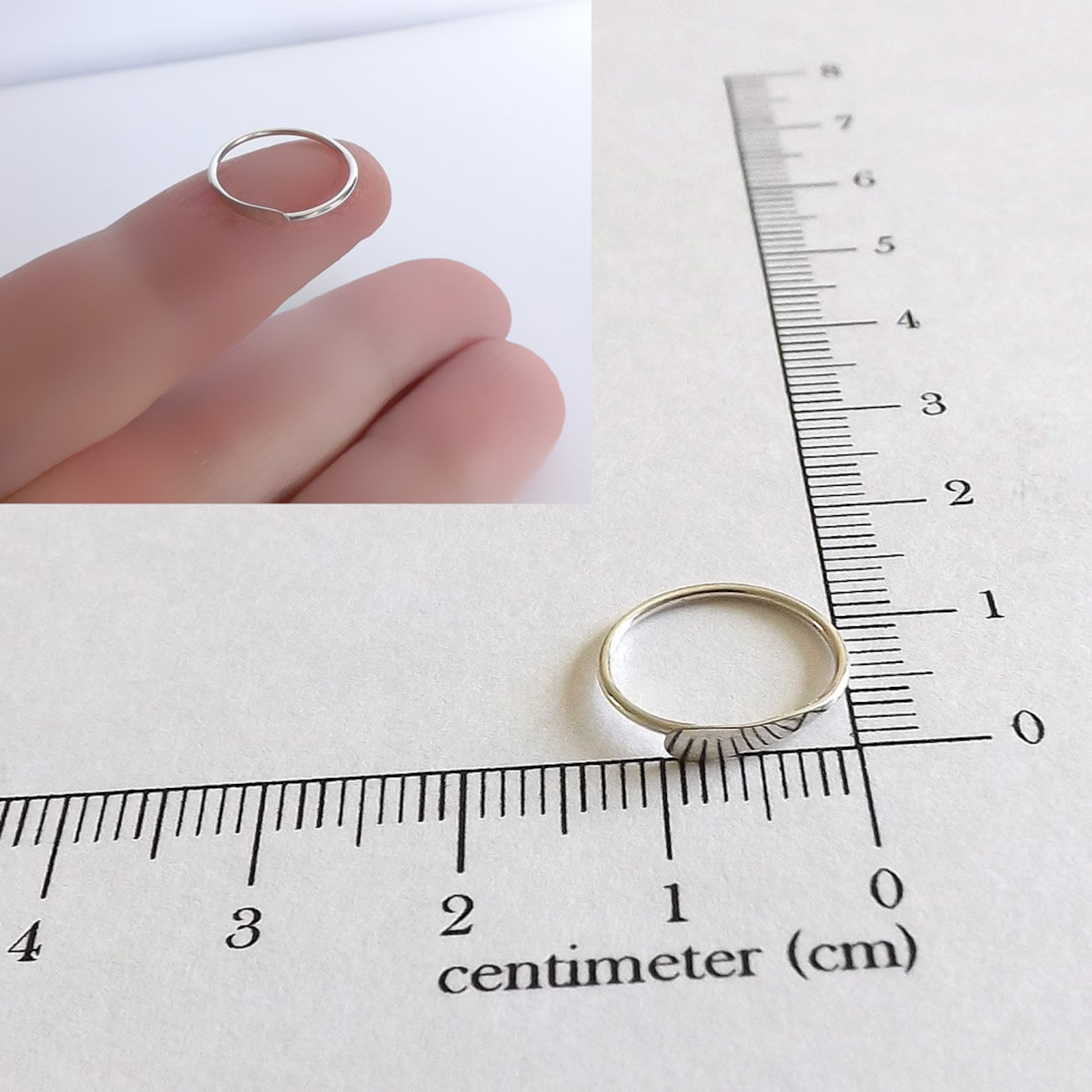 Silver Hoop Earrings Sleeper Earring Simple Sleeper Hoops | Etsy