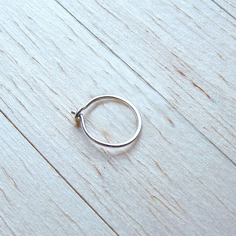 Silver Hoop Earrings Small Sterling Silver Hoops Minimalist - Etsy