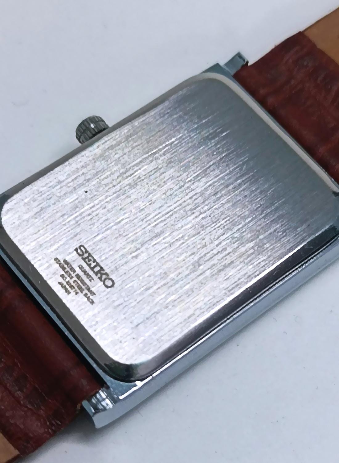 Vintage Seiko Tank Slim Quartz Japanese Roman Dial 27mm Watch - Etsy