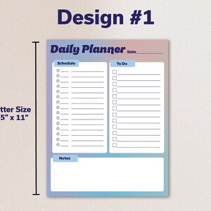 Daily Planner Printable PDF | Digital Planner for iPad | 3 Designs ...