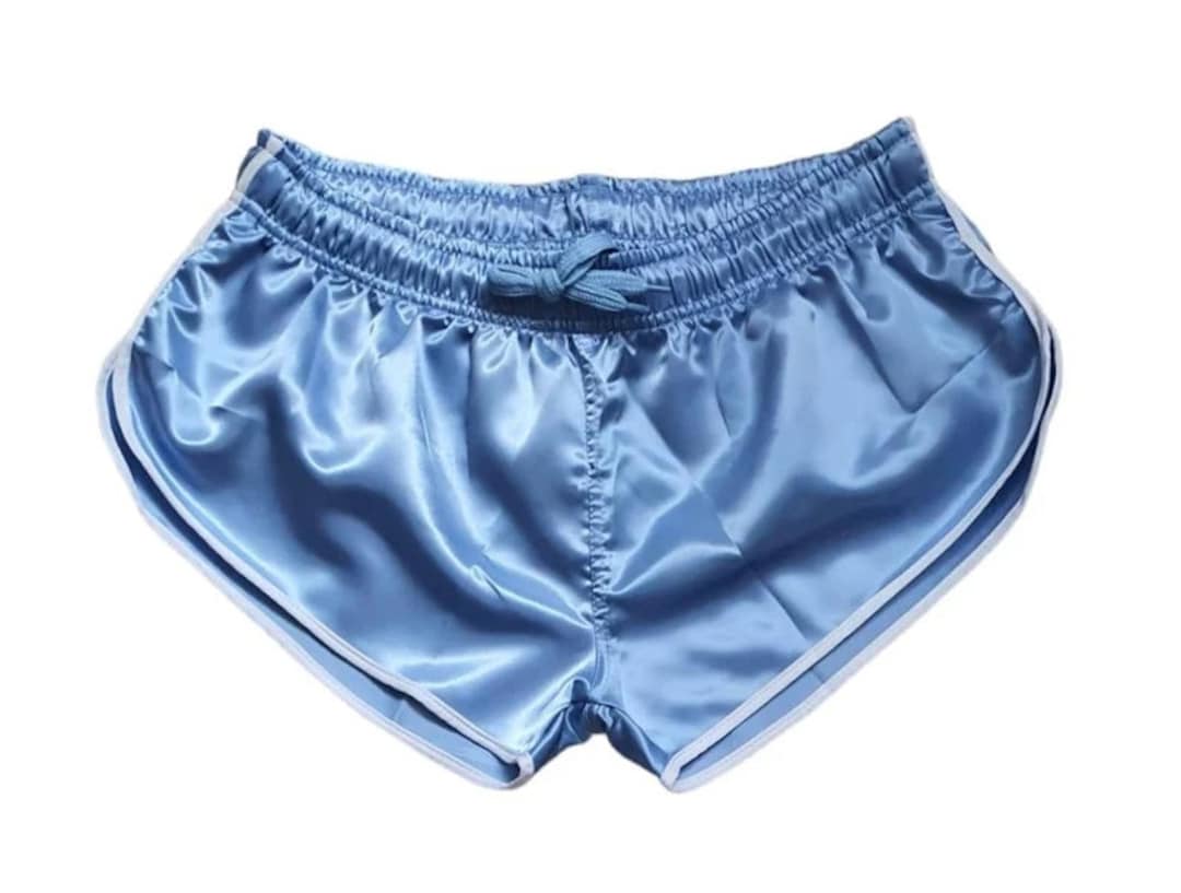 Sporty Sprint-inspired Nylon Satin High Cut Shorts - Etsy