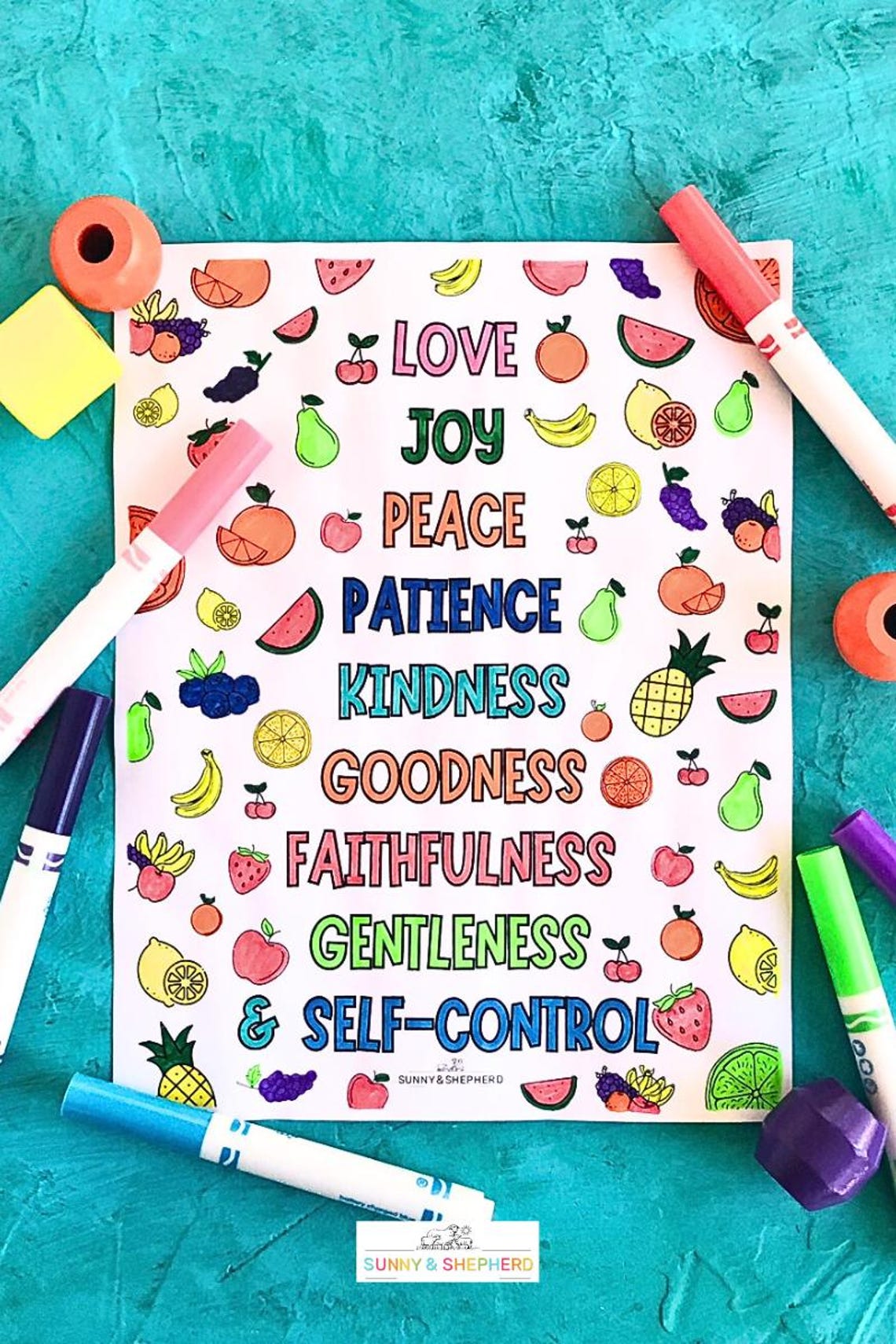 Fruit of the Spirit Activity Pages | Bible Coloring | PRINTABLE Bible ...