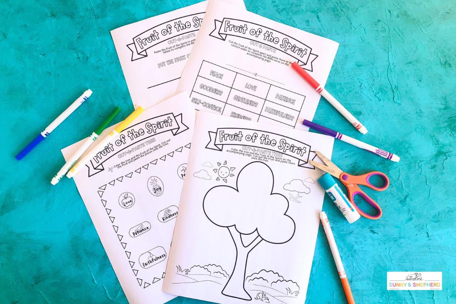 Fruit of the Spirit Activity Pages | Bible Coloring | PRINTABLE Bible ...