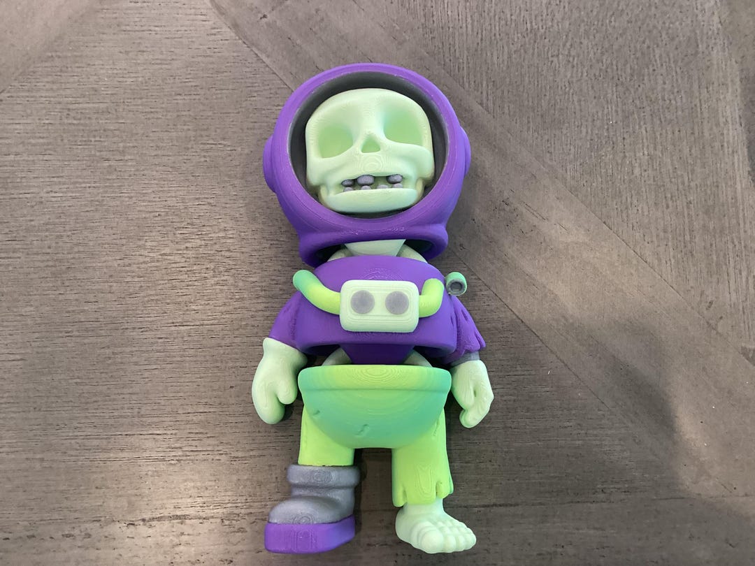 Space Astronaut Skeleton, Aliens ,statue 3 D Print Articulate Movable ...