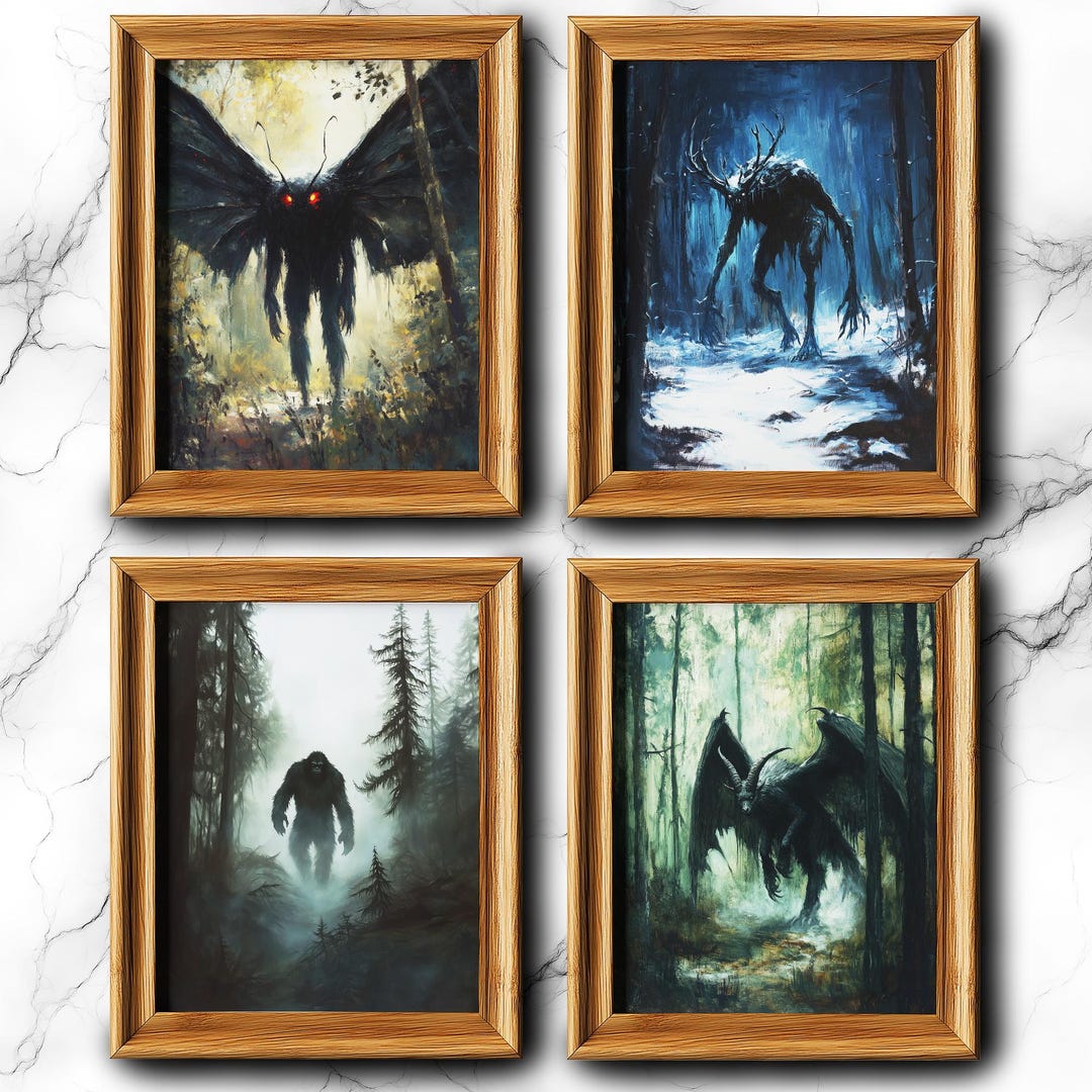 Strange Cryptid Art Collection - Digital Oil Paintings of Bigfoot ...