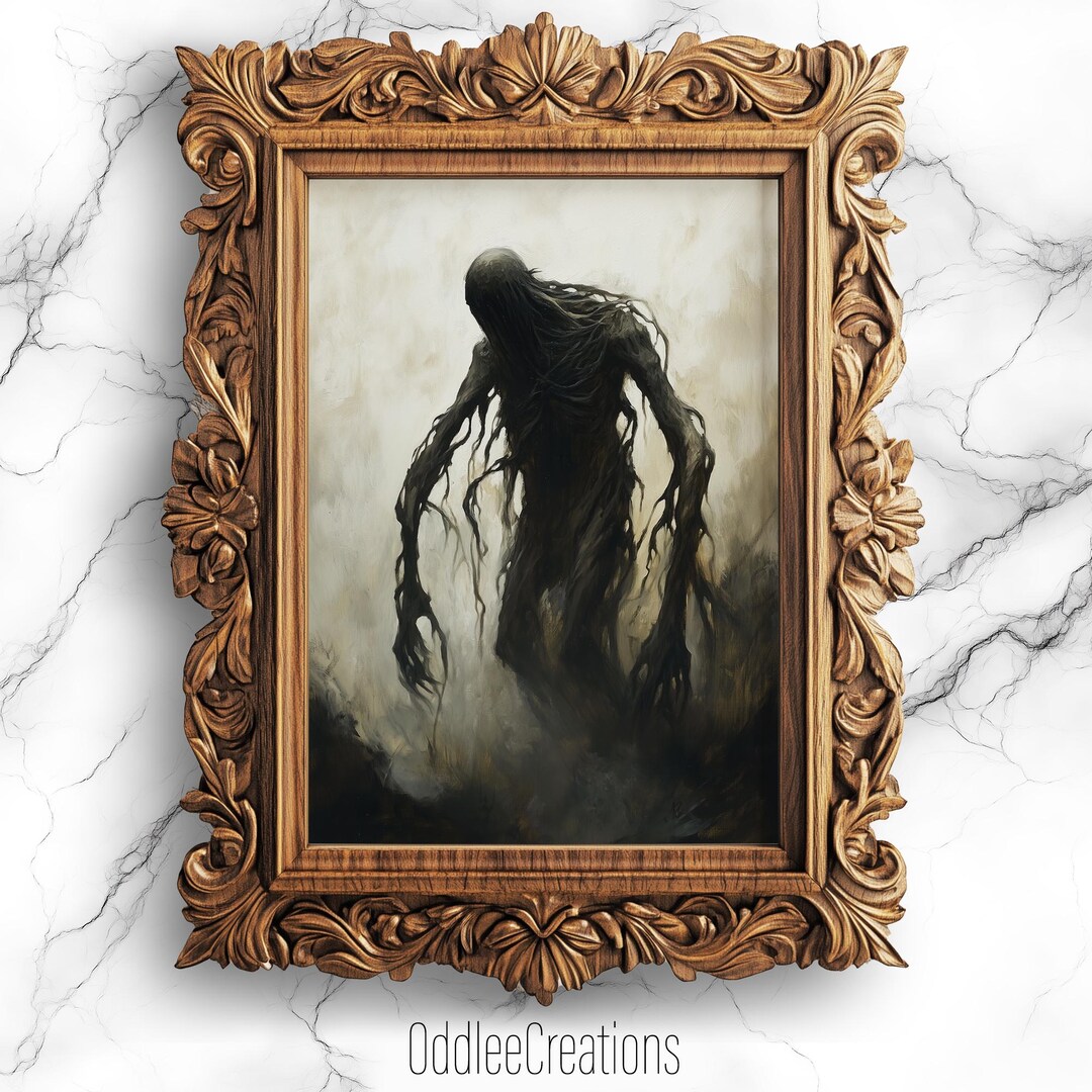 Eldritch Abomination Oil Painting Printable - Dark Academia Fantasy Art ...