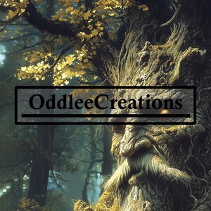 Ancient Guardian Tree Digital Printable Art - Moody Enchanted Forest ...