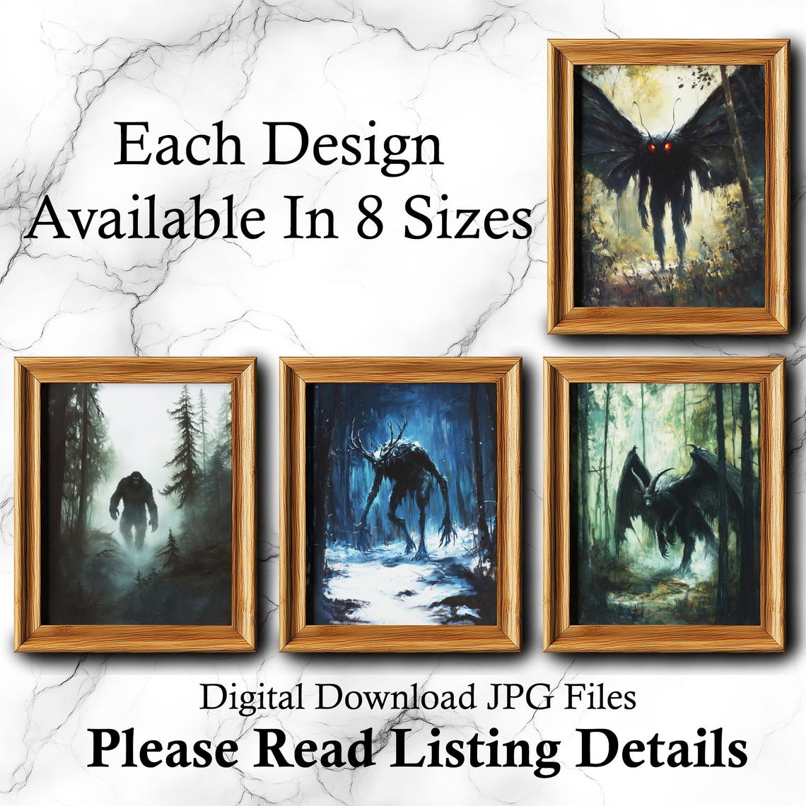 Strange Cryptid Art Collection - Digital Oil Paintings of Bigfoot ...