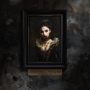 Young Vampire Digital Painting Poster - Gothic Wall Art, Dark Fantasy ...