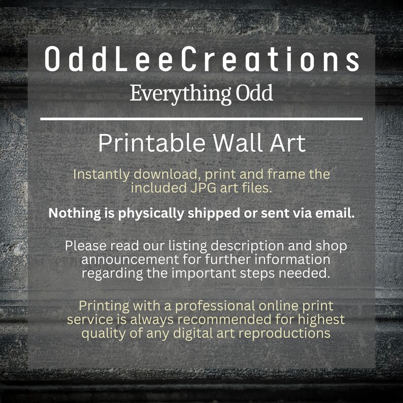 Depression Themed Oil Painting Digital Download - Foggy Barren Land at ...