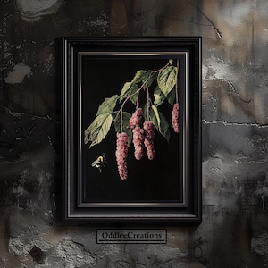 Amaranthus Flower Printable Art | Digital Botanical Wall Decor ...