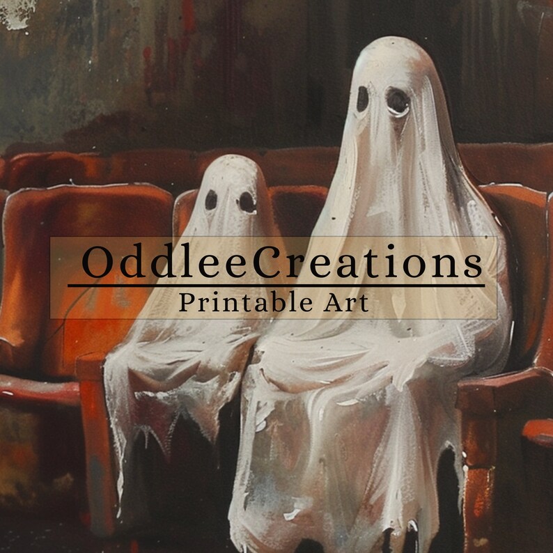 Haunted Theater Ghost Print: Spooky Cinema Art (digital Download) - BBG ...