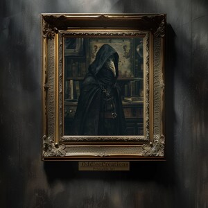 Victorian Plague Doctor Portrait | Gothic Digital Wall Art Poster ...
