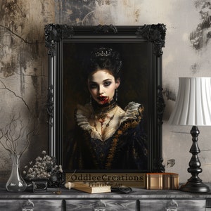 Young Vampire Digital Painting Poster - Gothic Wall Art, Dark Fantasy ...