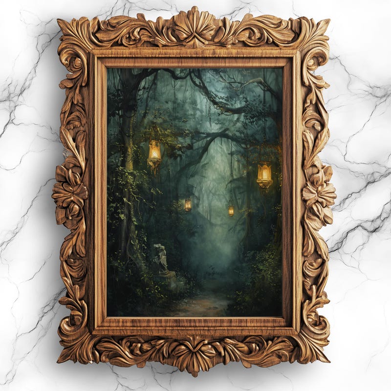 Dark Fantasy Forest Art - Etsy