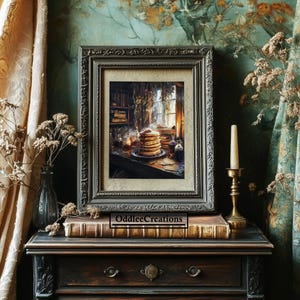 Wicked Witch Breakfast Pancakes - Dark Academia Gothic Decor, Oil ...