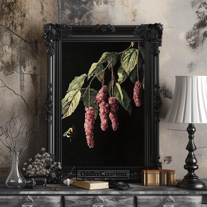 Amaranthus Flower Printable Art | Digital Botanical Wall Decor ...