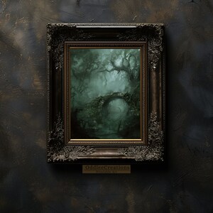 Enchanted Forest Moonlight Digital Wall Art, Magical Night Scene Wall ...