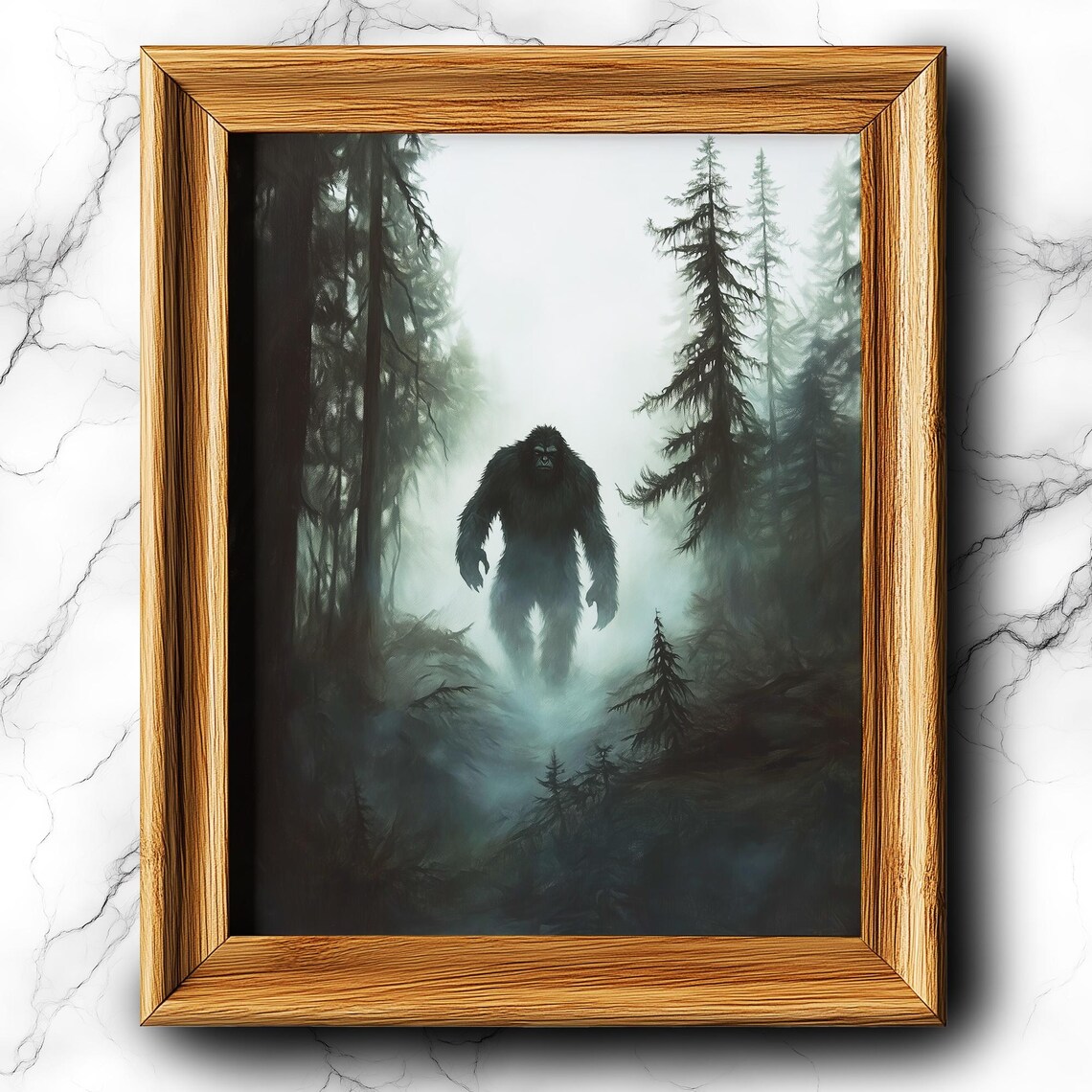Strange Cryptid Art Collection - Digital Oil Paintings of Bigfoot ...