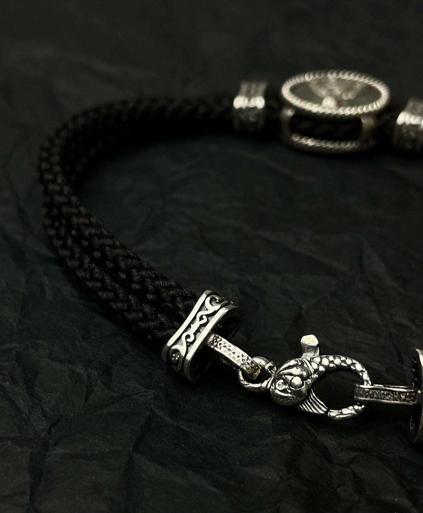 925 Sterling Silver Bracelet With Image of Saint Silk Lanyard With ...