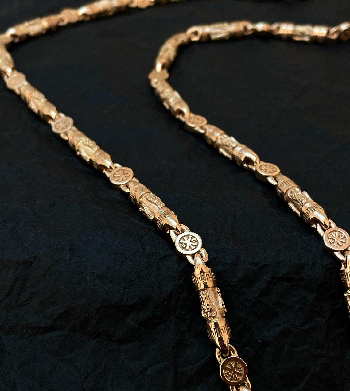 Handmade 585* Gold Bracelet With Guardian Angel and Christ Orthodox ...