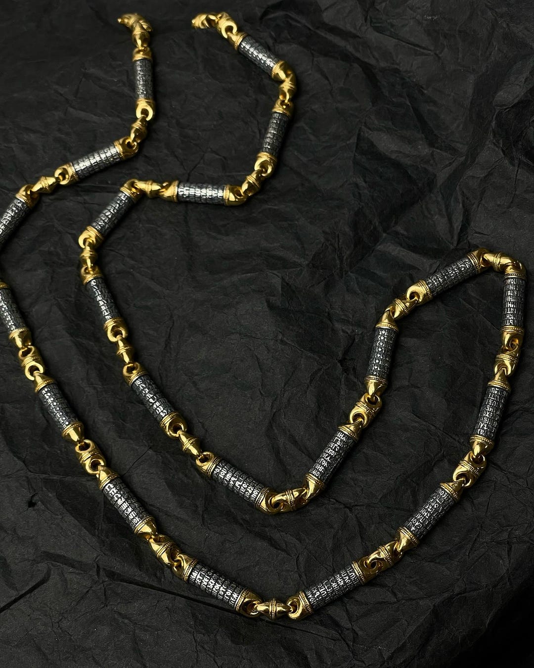 925* Silver Gold Plated Chain With Prayer "psalm 90" Christian Necklace ...